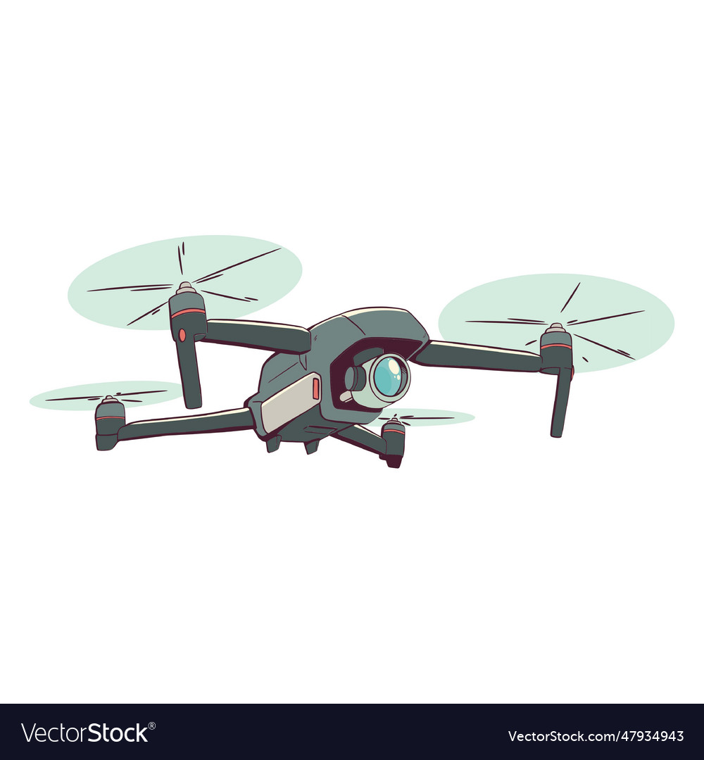 Camera drone Royalty Free Vector Image - VectorStock