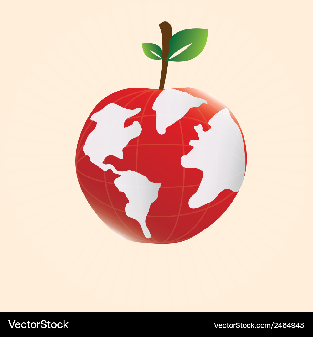 Eco design over pink background Royalty Free Vector Image