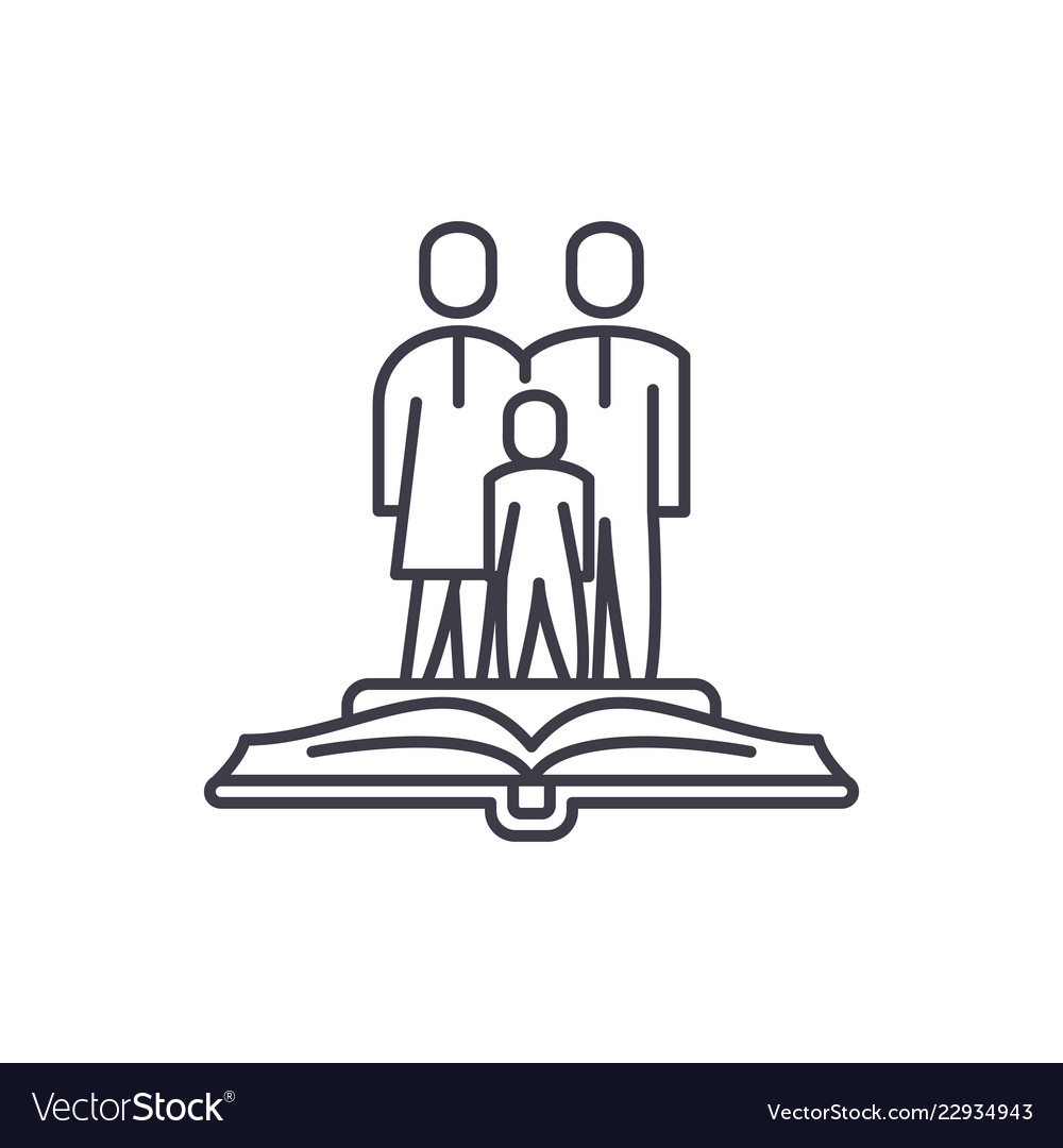 Family law line icon concept law Royalty Free Vector Image Family law line icon concept law Royalty Free Vector Image