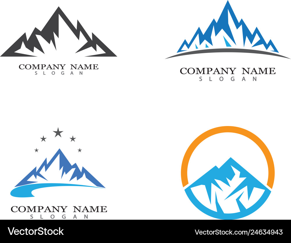 Mountain symbol Royalty Free Vector Image - VectorStock