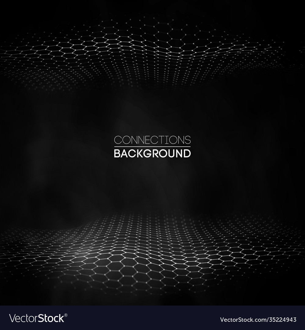 Network connection concept blue Royalty Free Vector Image