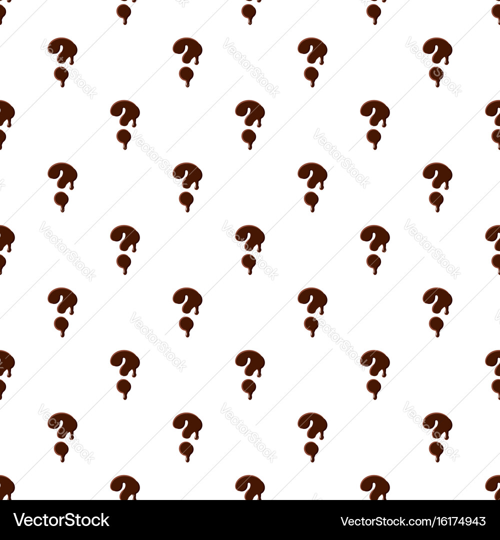 Question mark from alphabet made of chocolate Vector Image