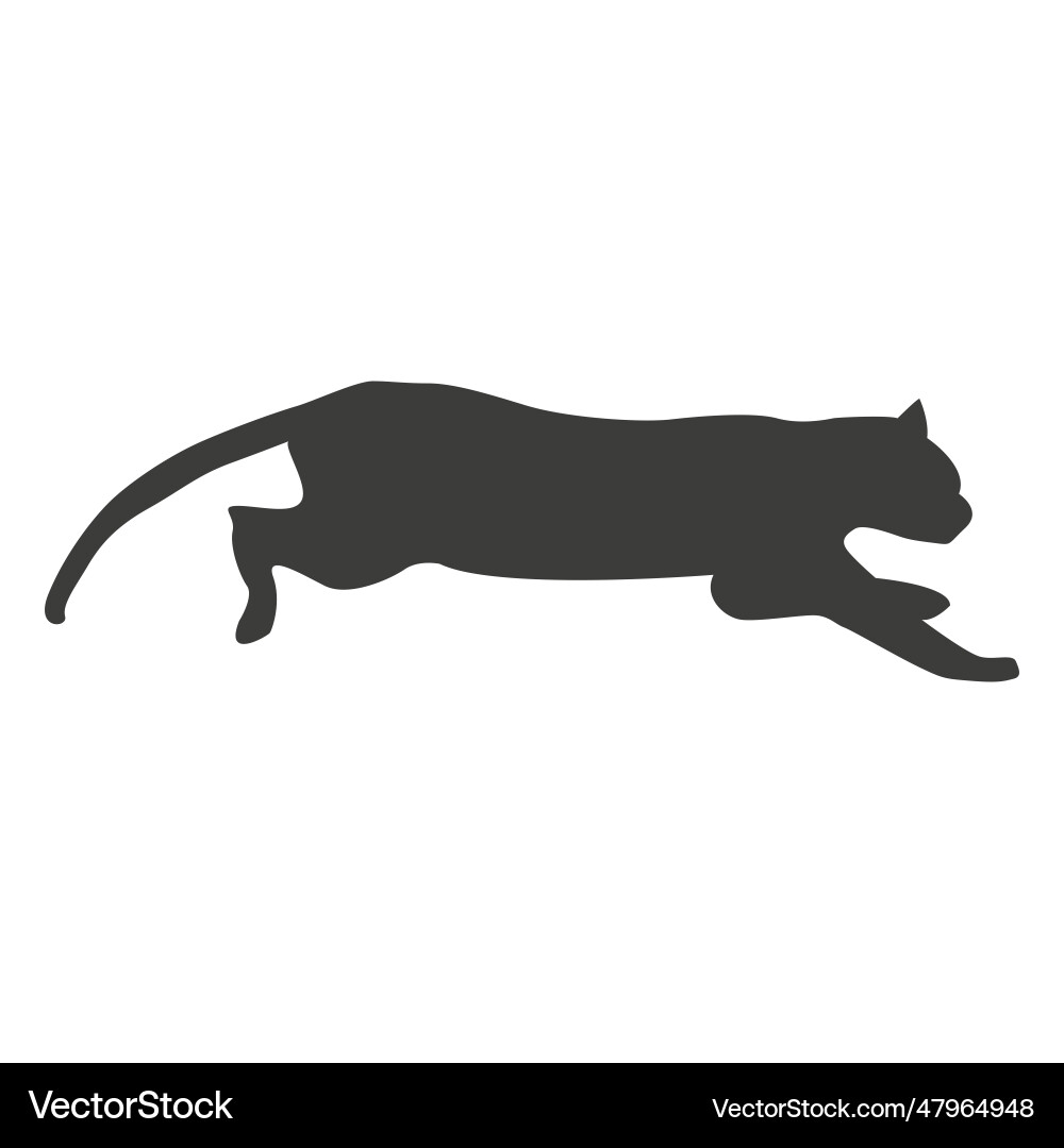 Cat running sequence 2 Royalty Free Vector Image