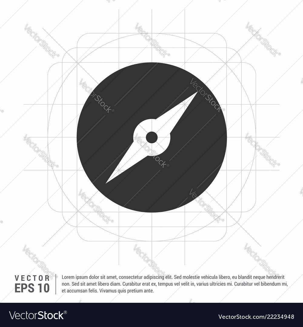 Compas icon Royalty Free Vector Image - VectorStock