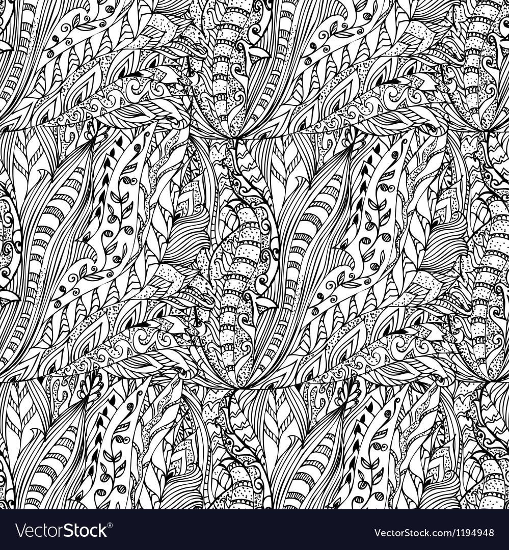 Doodle seamless pattern Royalty Free Vector Image