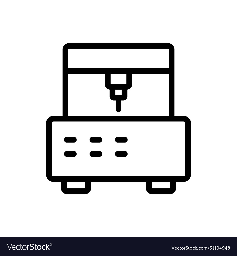 Drilling machine icon outline Royalty Free Vector Image