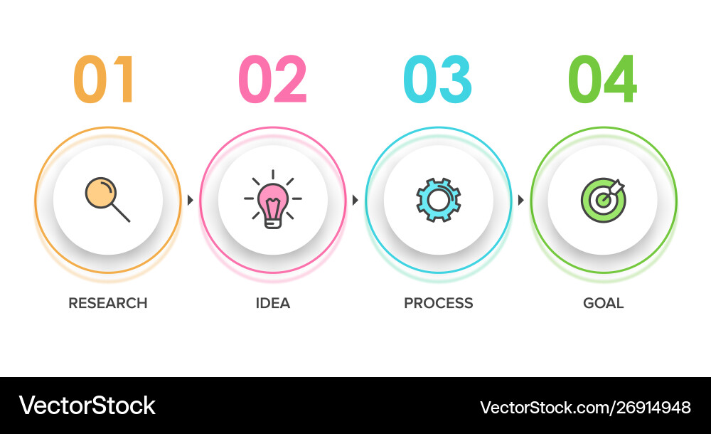 Infographic design with icons and 4 options Vector Image