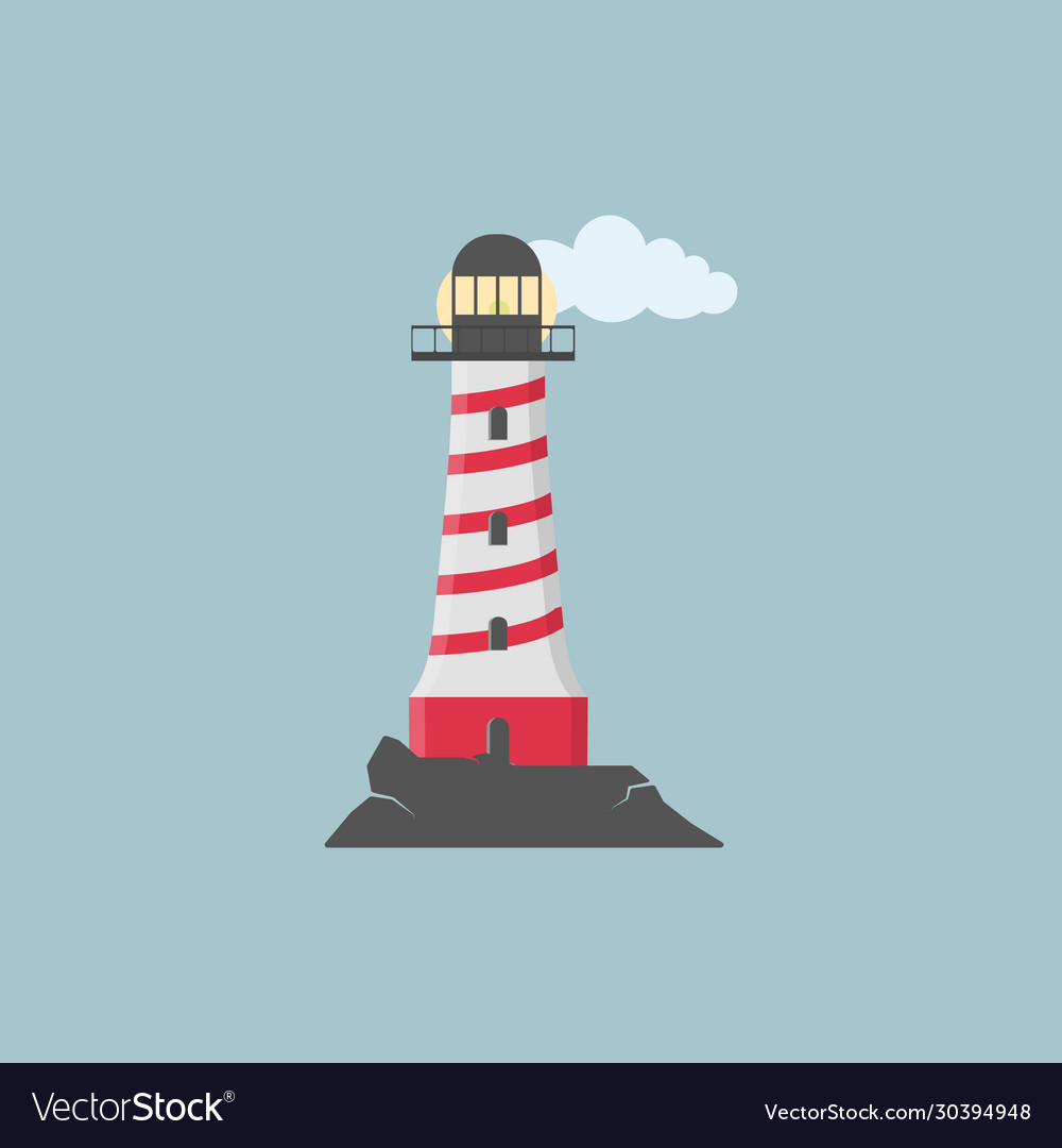 Large set beacons Royalty Free Vector Image - VectorStock