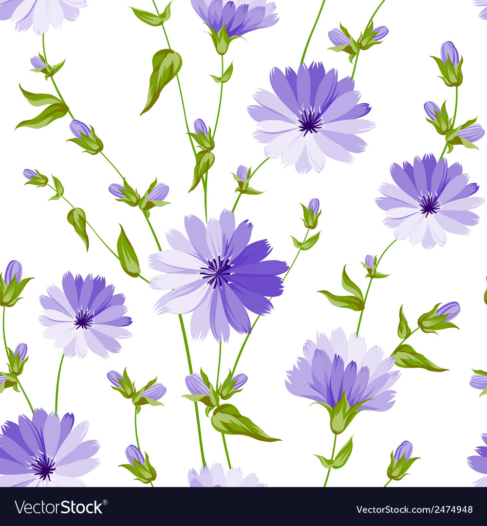 Seamless flower pattern Royalty Free Vector Image