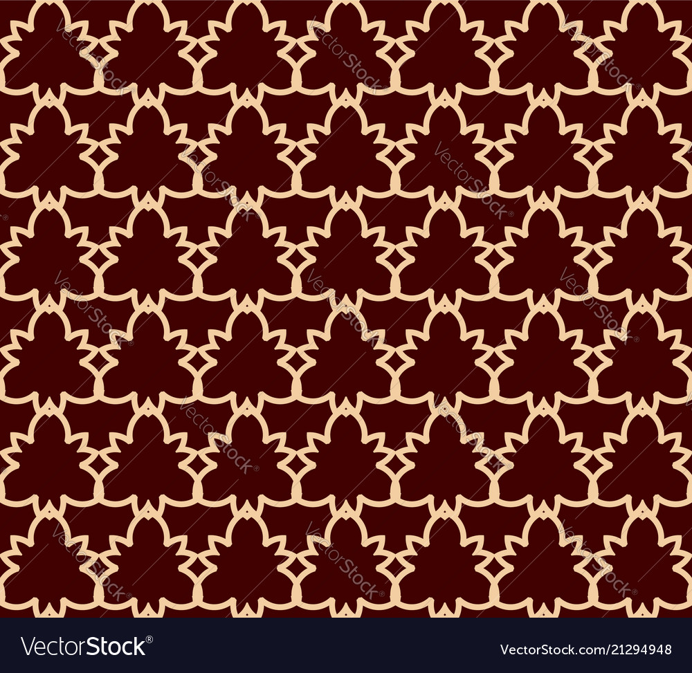 Seamless linear pattern with elegant curved lines Vector Image