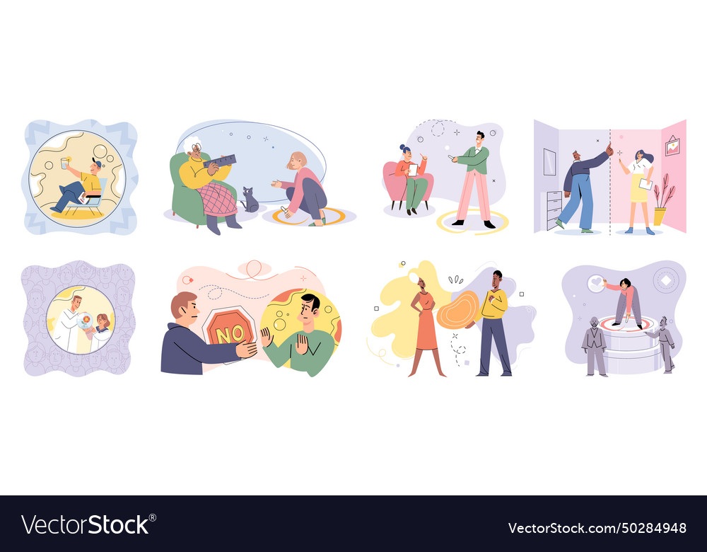 Social relationship helping others creates ripple Vector Image Social relationship helping others creates ripple Vector Image