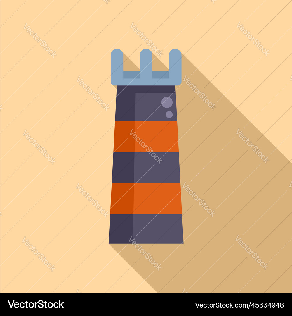 Stack chimney icon flat smoke industrial Vector Image