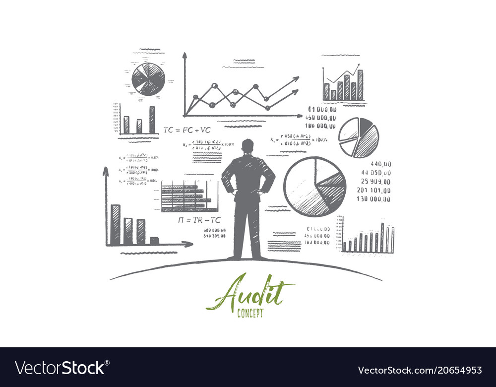 Audit concept hand drawn isolated Royalty Free Vector Image Audit concept hand drawn isolated Royalty Free Vector Image
