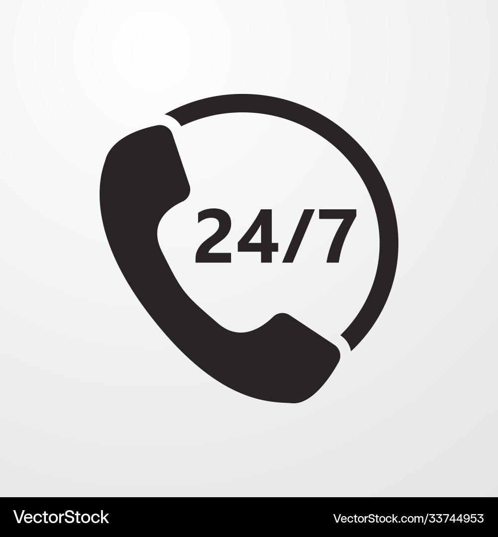 Call center sign icon center symbol flat Vector Image