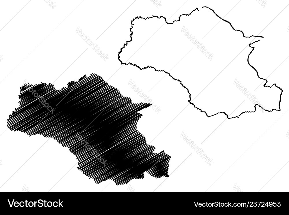 Gambela region map Royalty Free Vector Image - VectorStock
