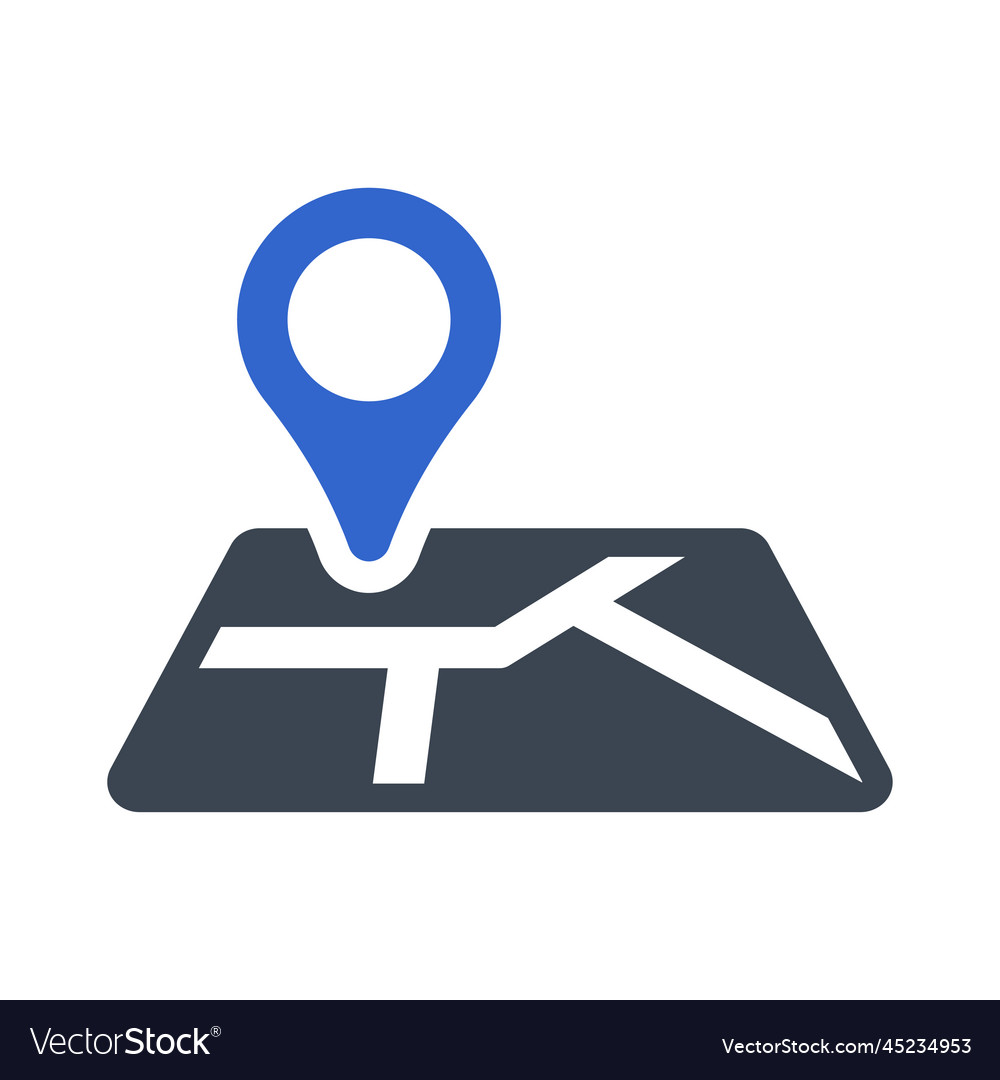 Map location icon Royalty Free Vector Image - VectorStock