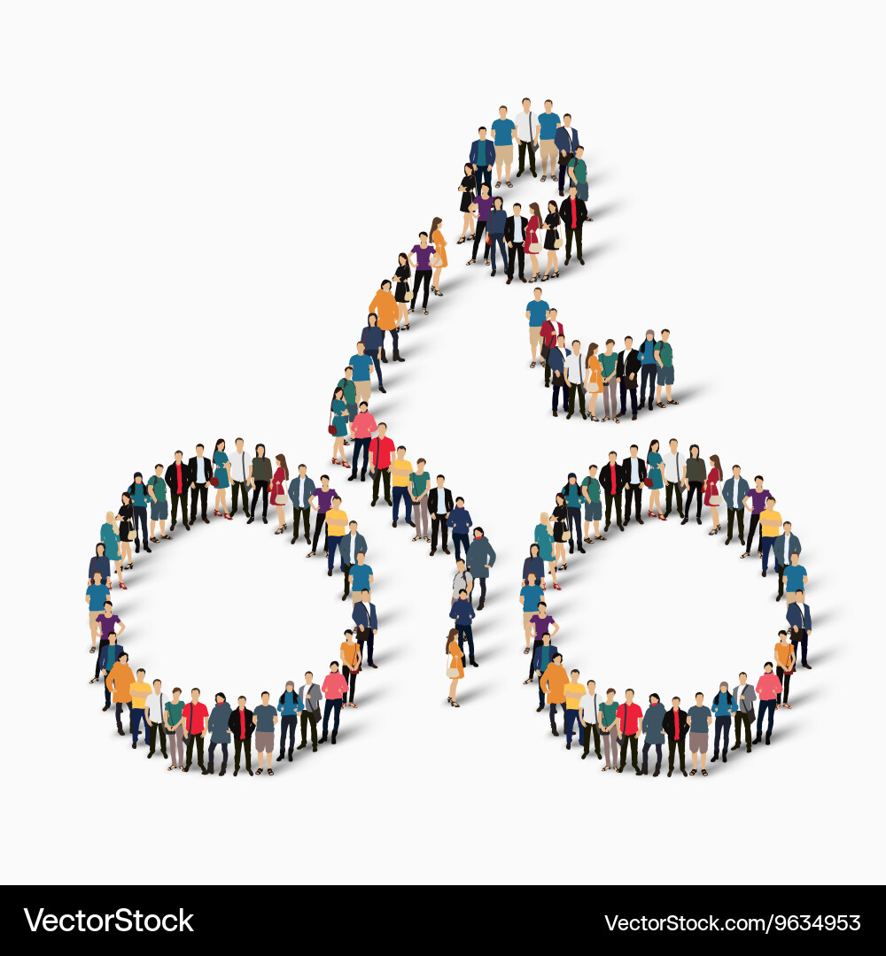 People sports cycling Royalty Free Vector Image