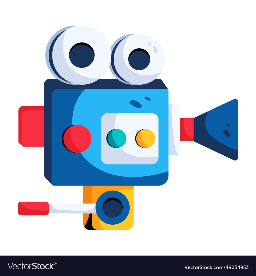 Shooting camera Royalty Free Vector Image - VectorStock