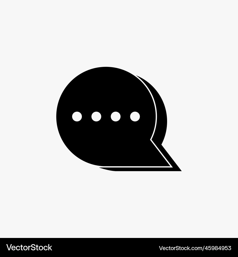 Speech bubble icon message bubble Royalty Free Vector Image