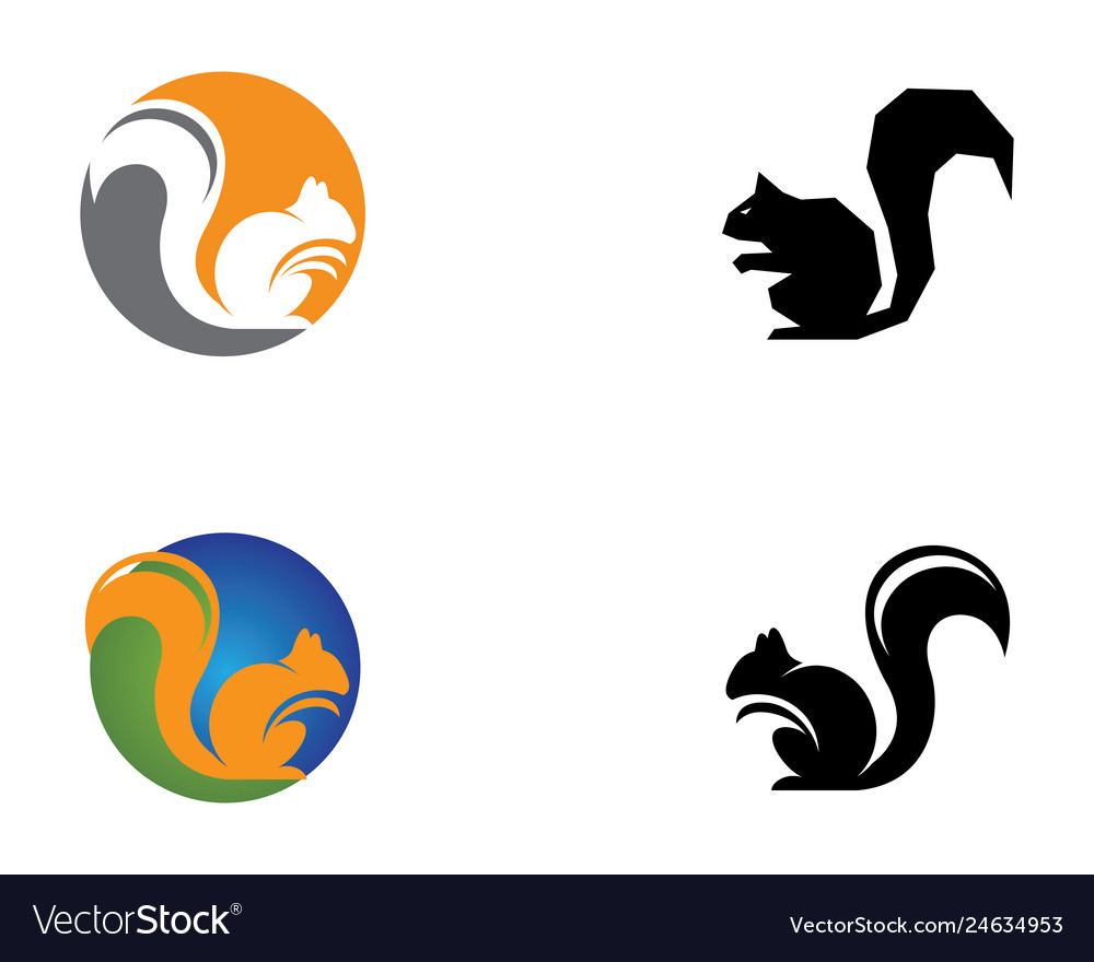 Squirrel symbol Royalty Free Vector Image - VectorStock