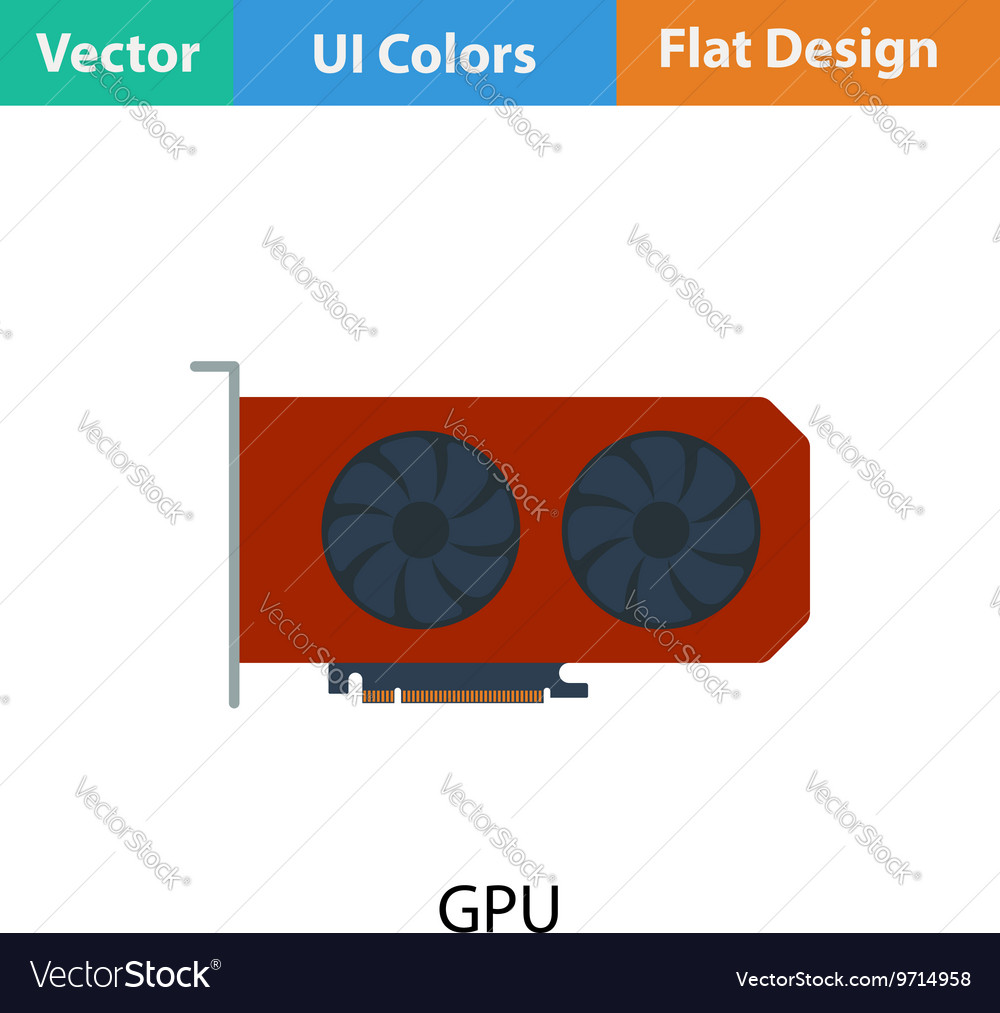 Gpu icon Royalty Free Vector Image - VectorStock