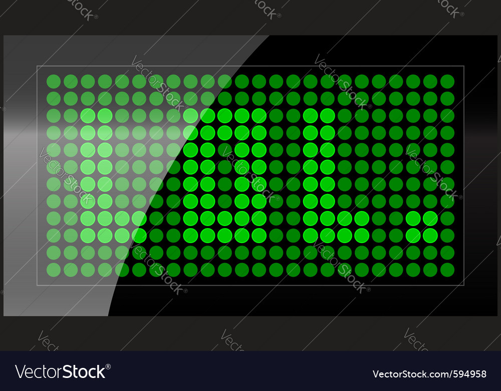 Led display Royalty Free Vector Image - VectorStock
