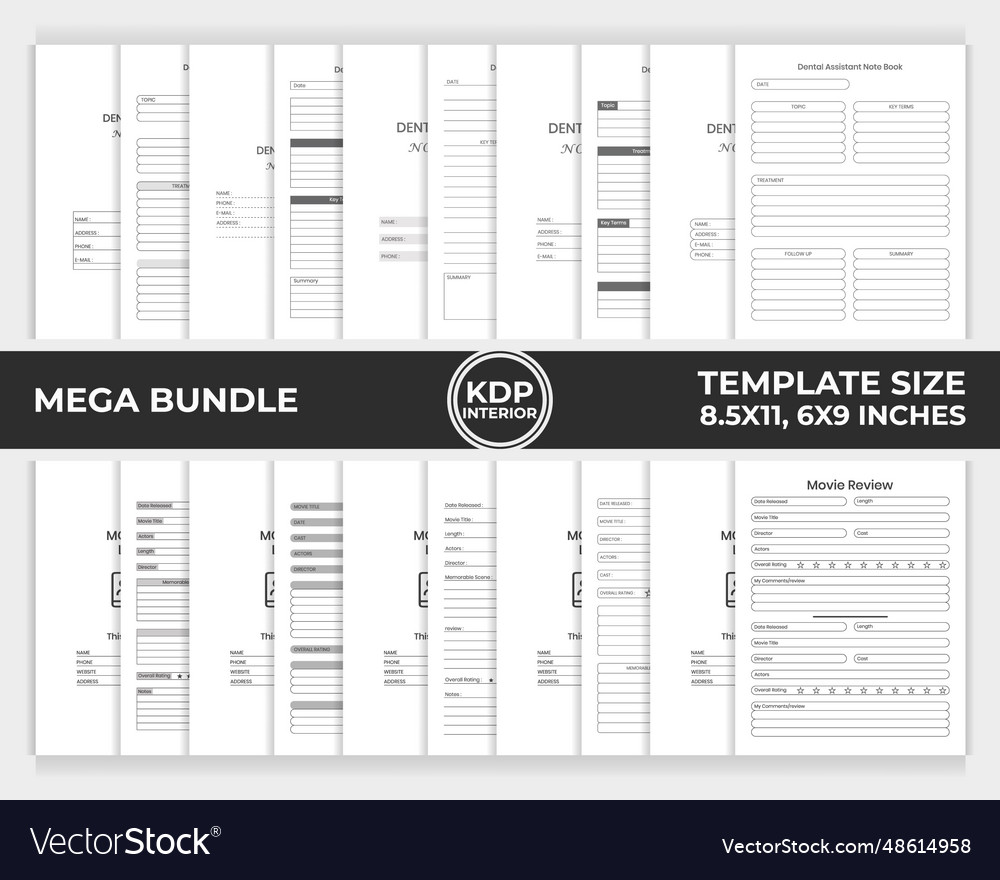 Mega bundle interior Royalty Free Vector Image