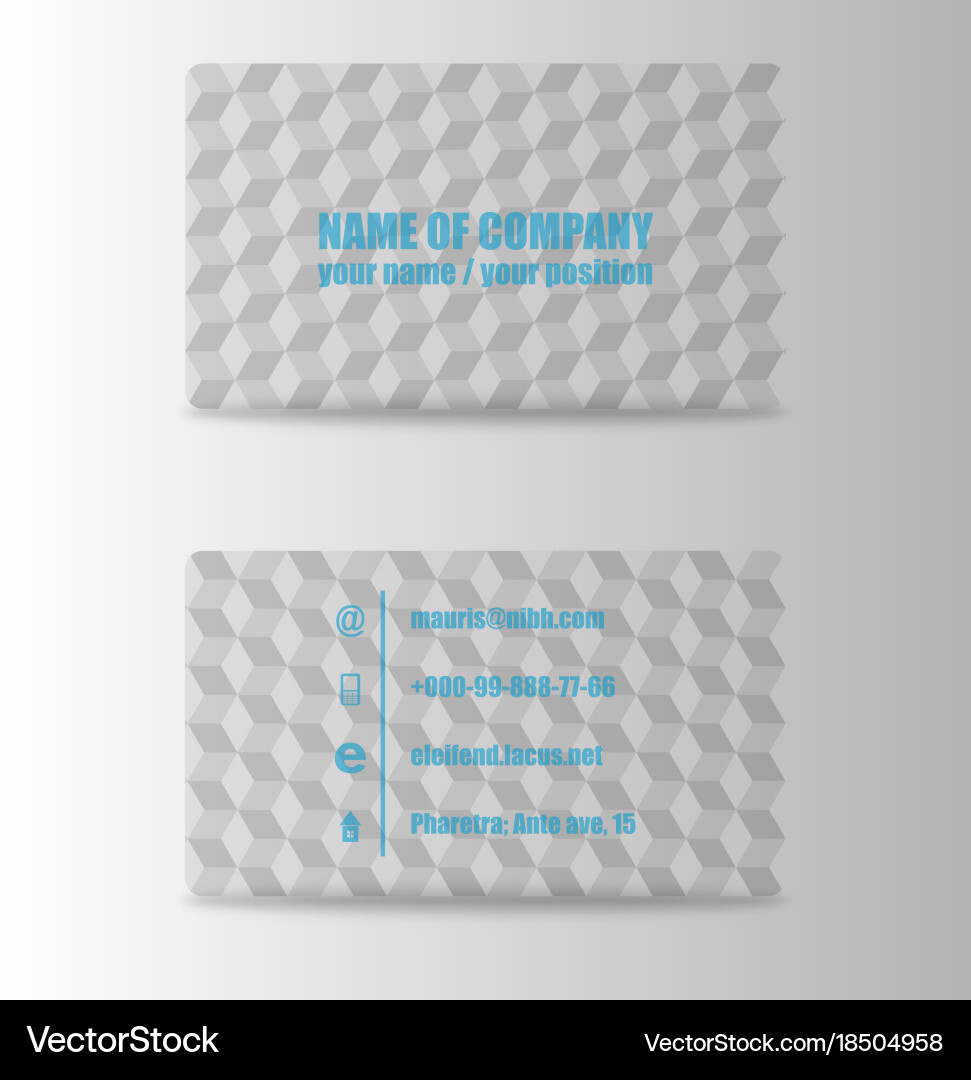 Modern creative and trending business card design Vector Image