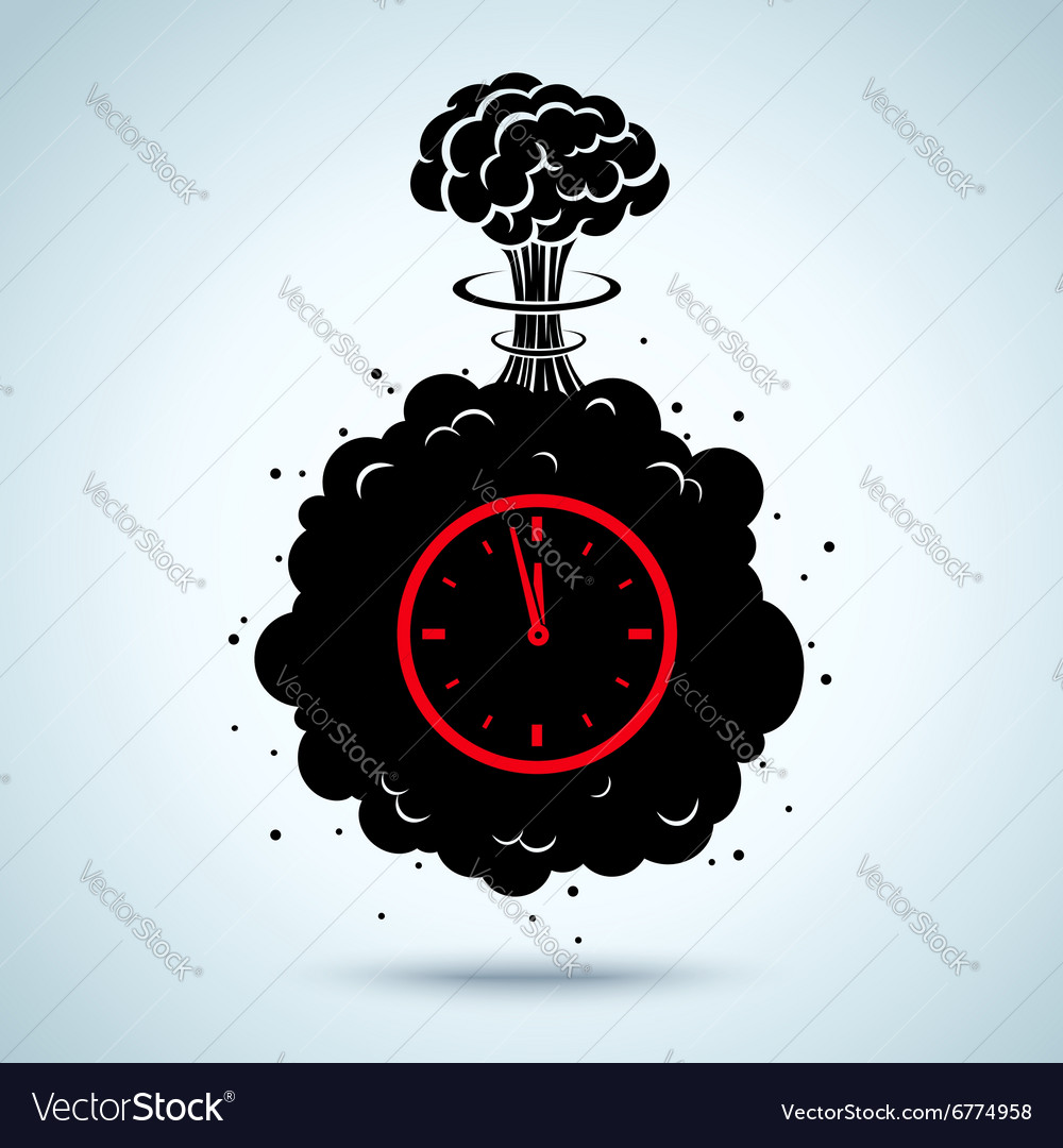 War clock Royalty Free Vector Image - VectorStock