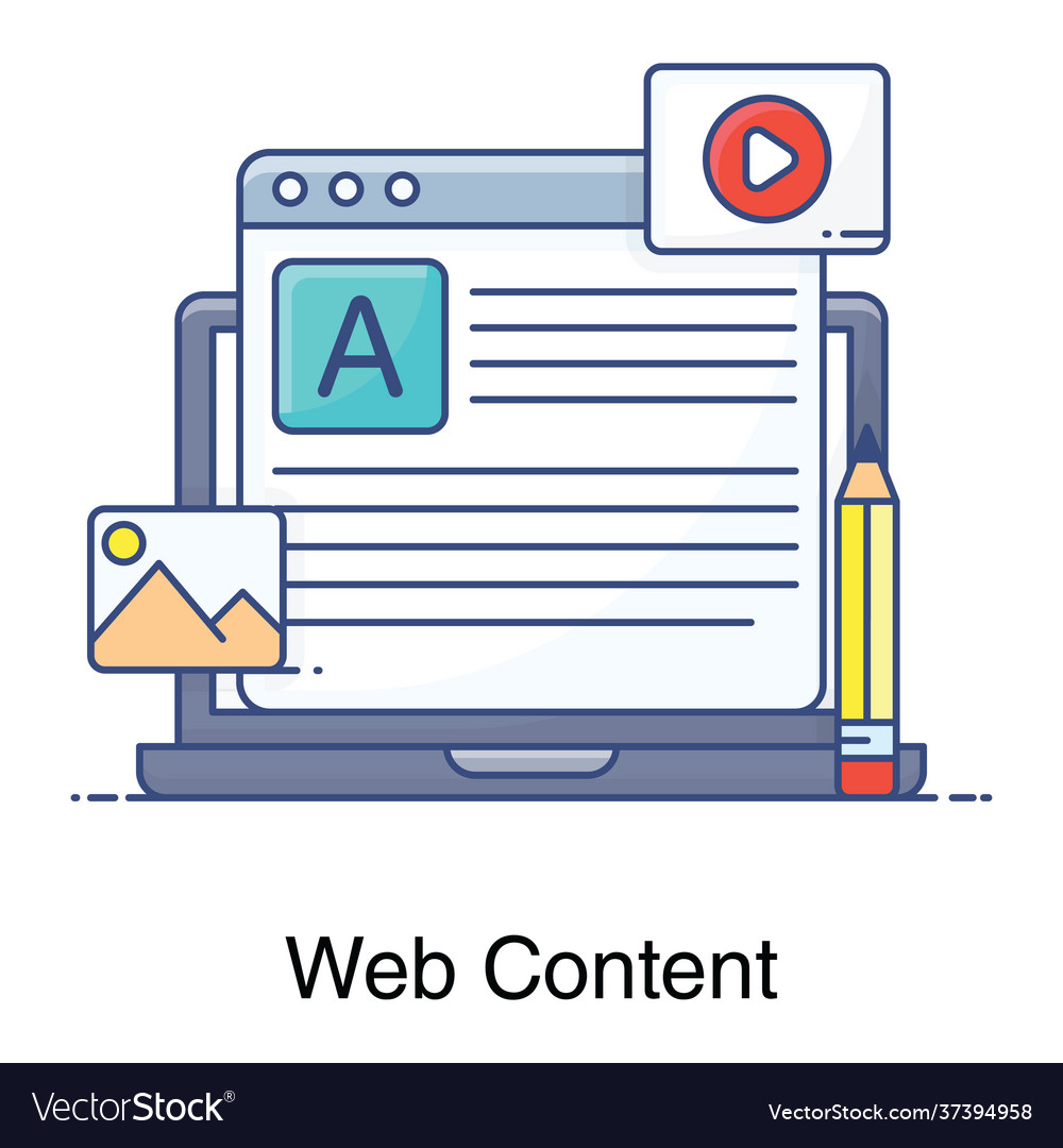 Web content Royalty Free Vector Image - VectorStock
