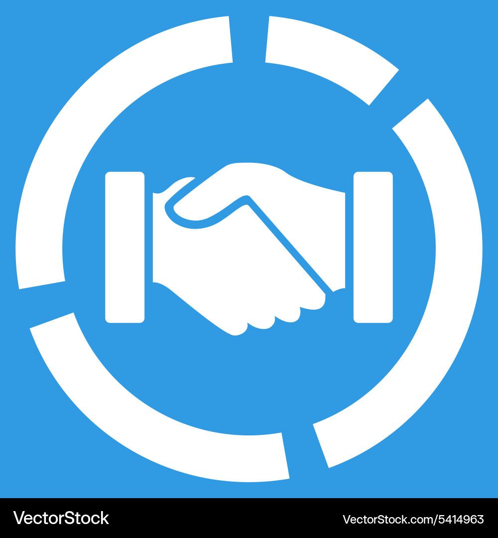 Acquisition diagram icon from business bicolor set