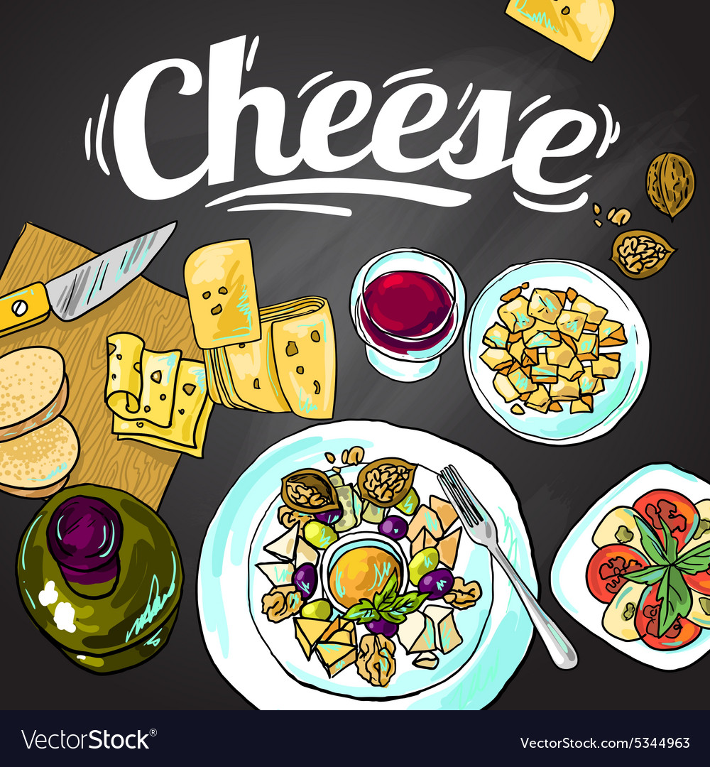 Chese background Royalty Free Vector Image - VectorStock