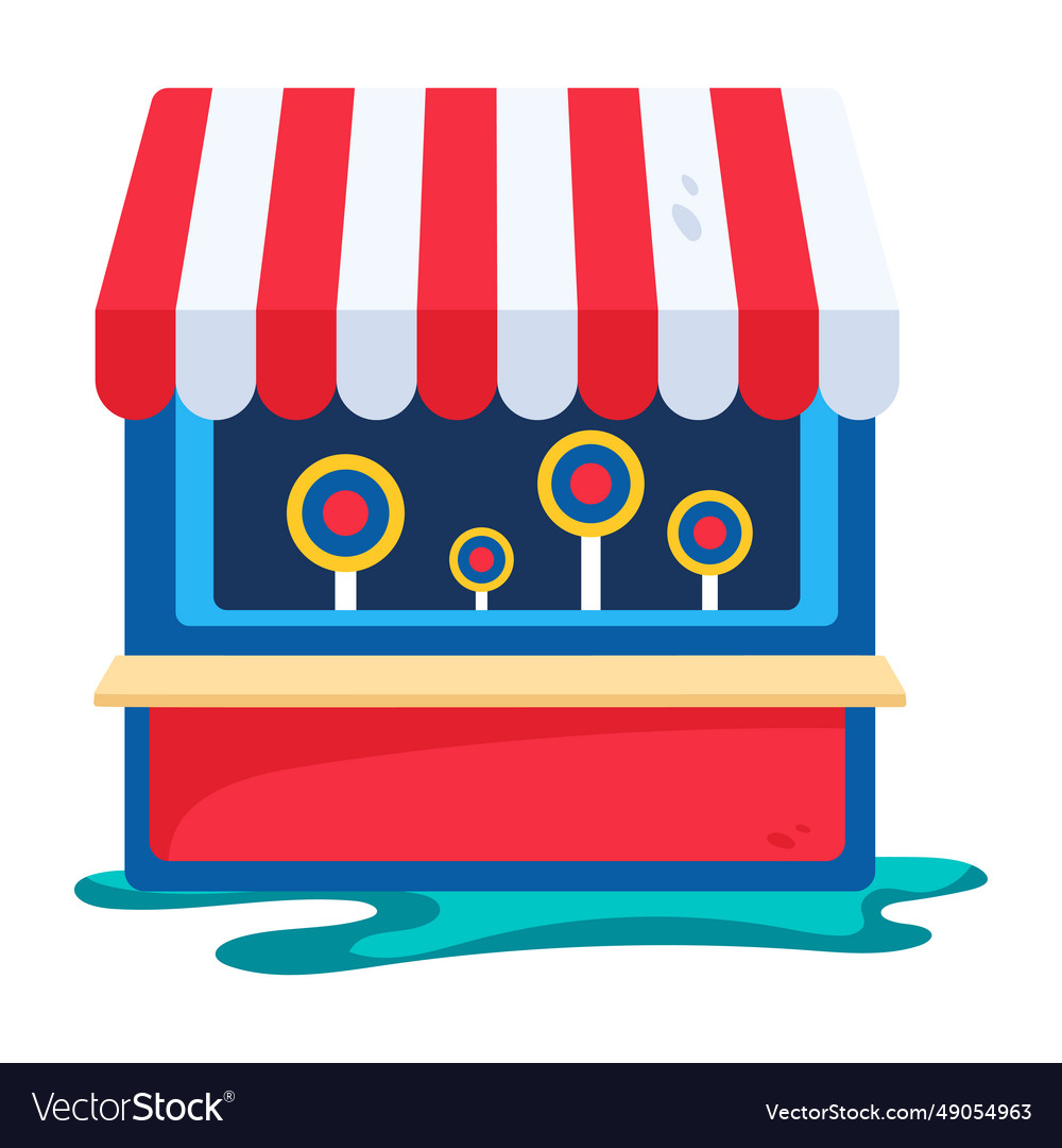 Game booth Royalty Free Vector Image - VectorStock