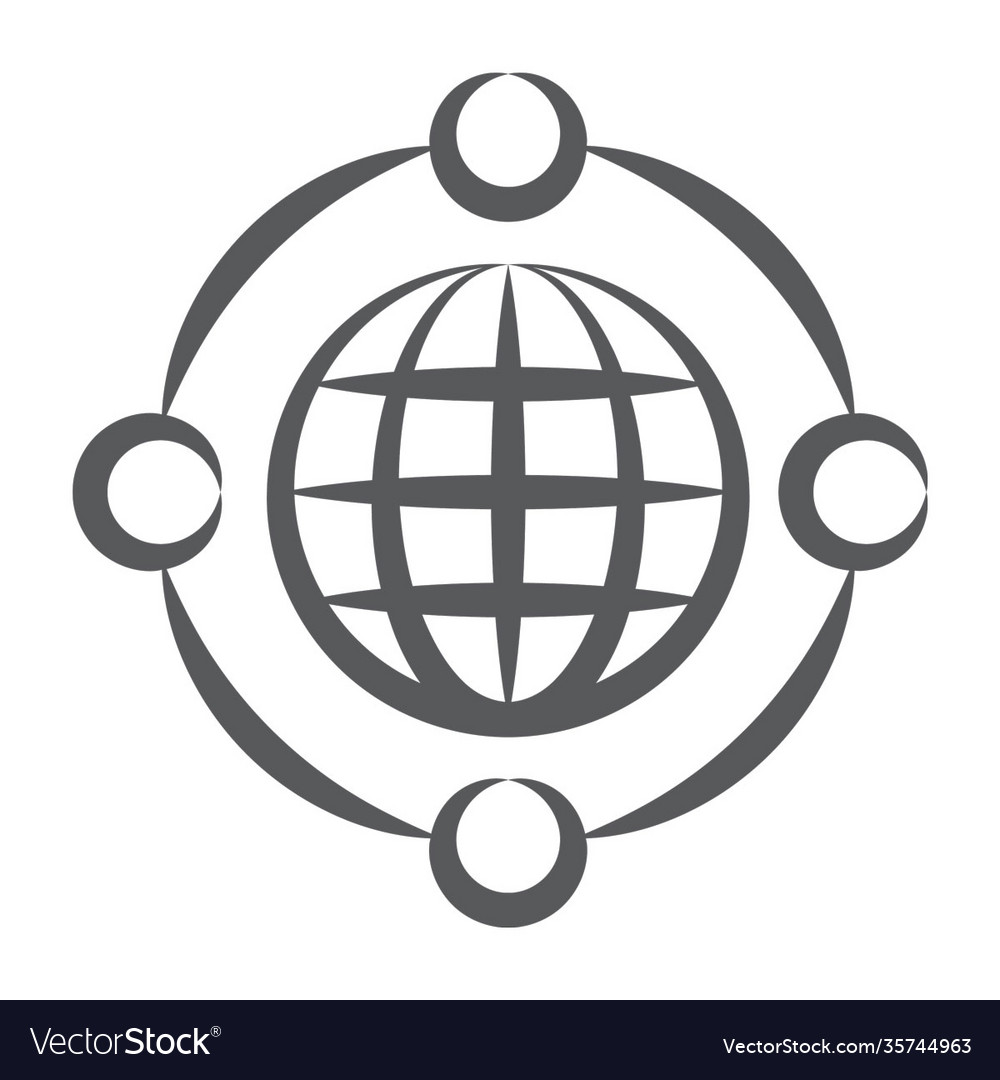 Global network Royalty Free Vector Image - VectorStock