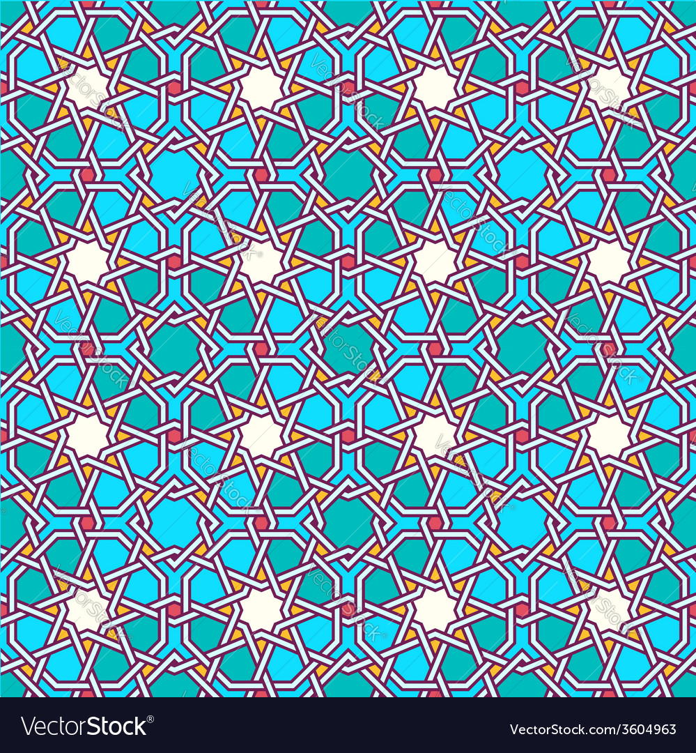Intricate moorish eastern pattern Royalty Free Vector Image
