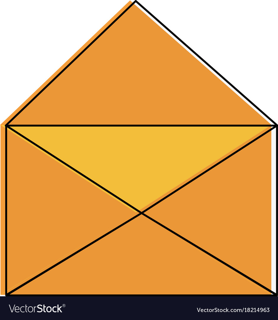 Message envelope icon image Royalty Free Vector Image