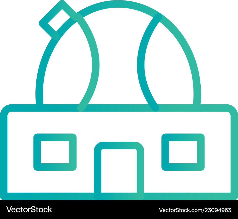 Observatory icon Royalty Free Vector Image - VectorStock