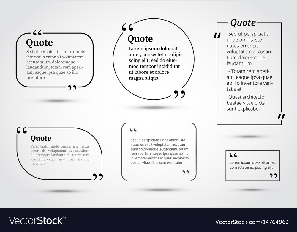 Quotation Bubble Template