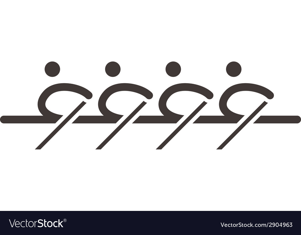 Rowing icon Royalty Free Vector Image - VectorStock