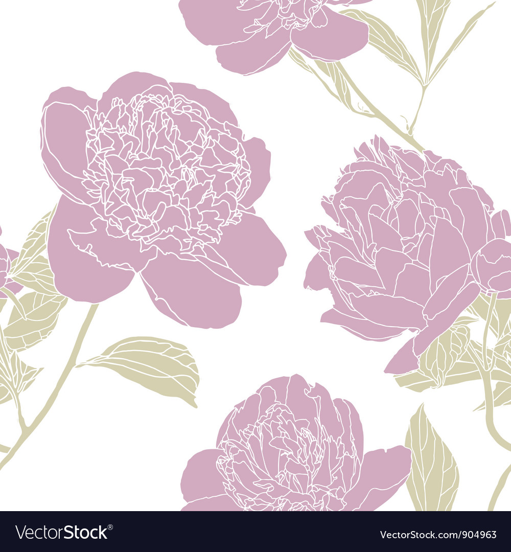 Seamless pattern with flowers Royalty Free Vector Image