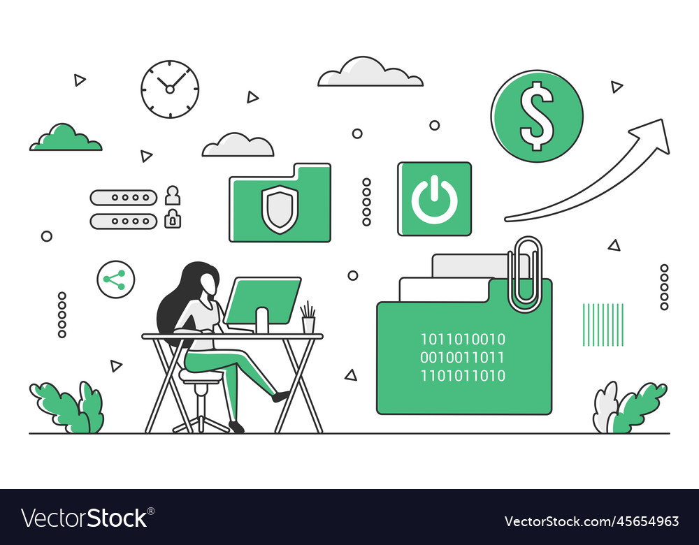 Security software application Royalty Free Vector Image