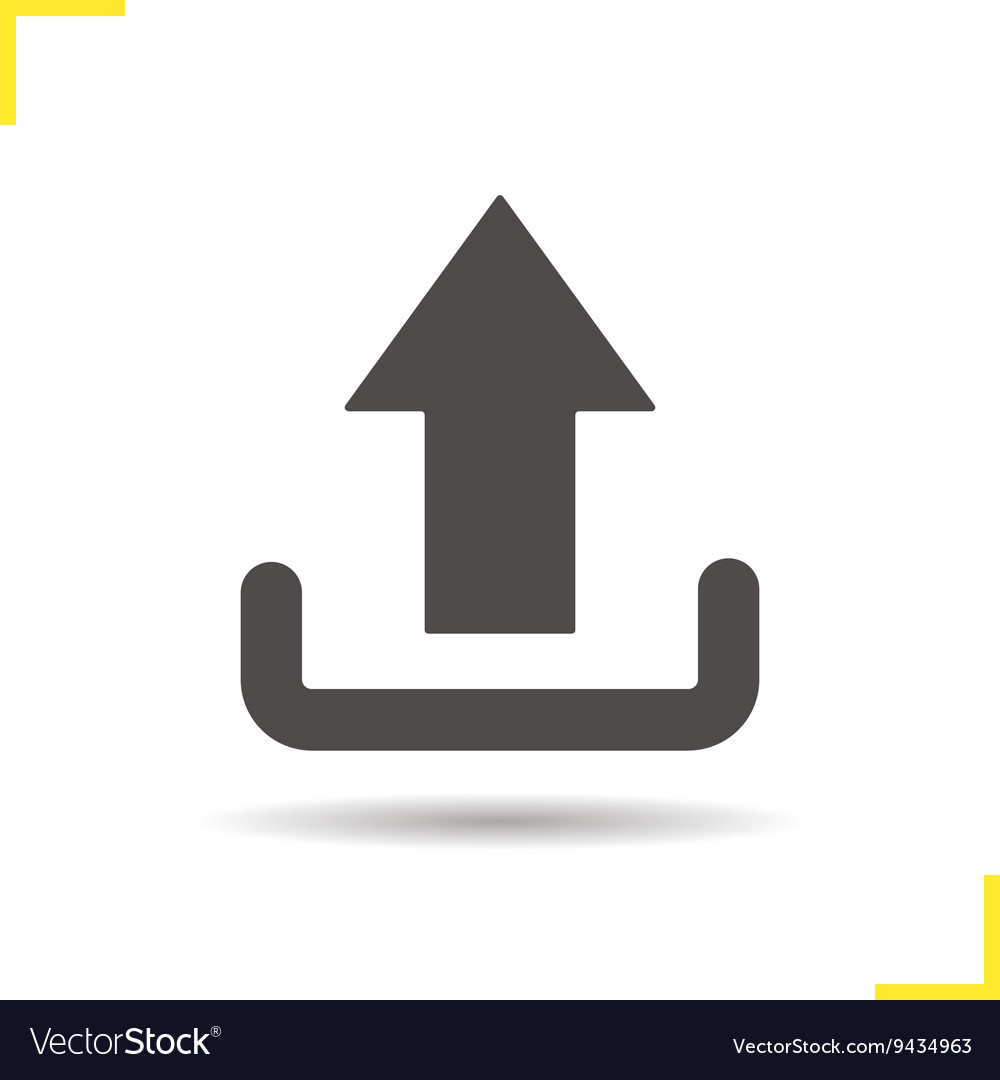 Upload arrow icon Royalty Free Vector Image - VectorStock