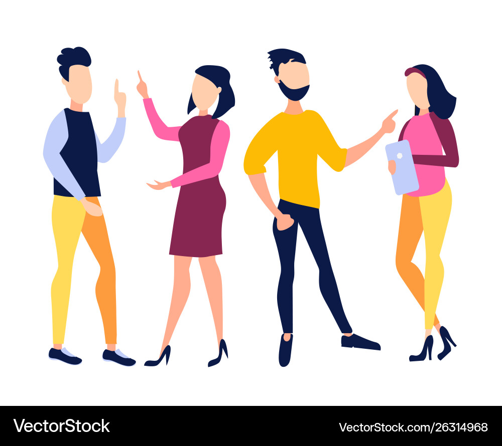 Business people in social relationships Royalty Free Vector