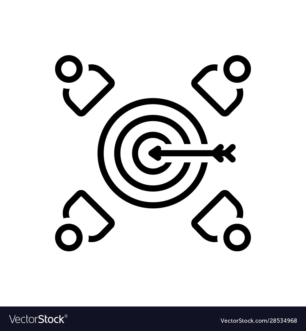 Customer target Royalty Free Vector Image - VectorStock