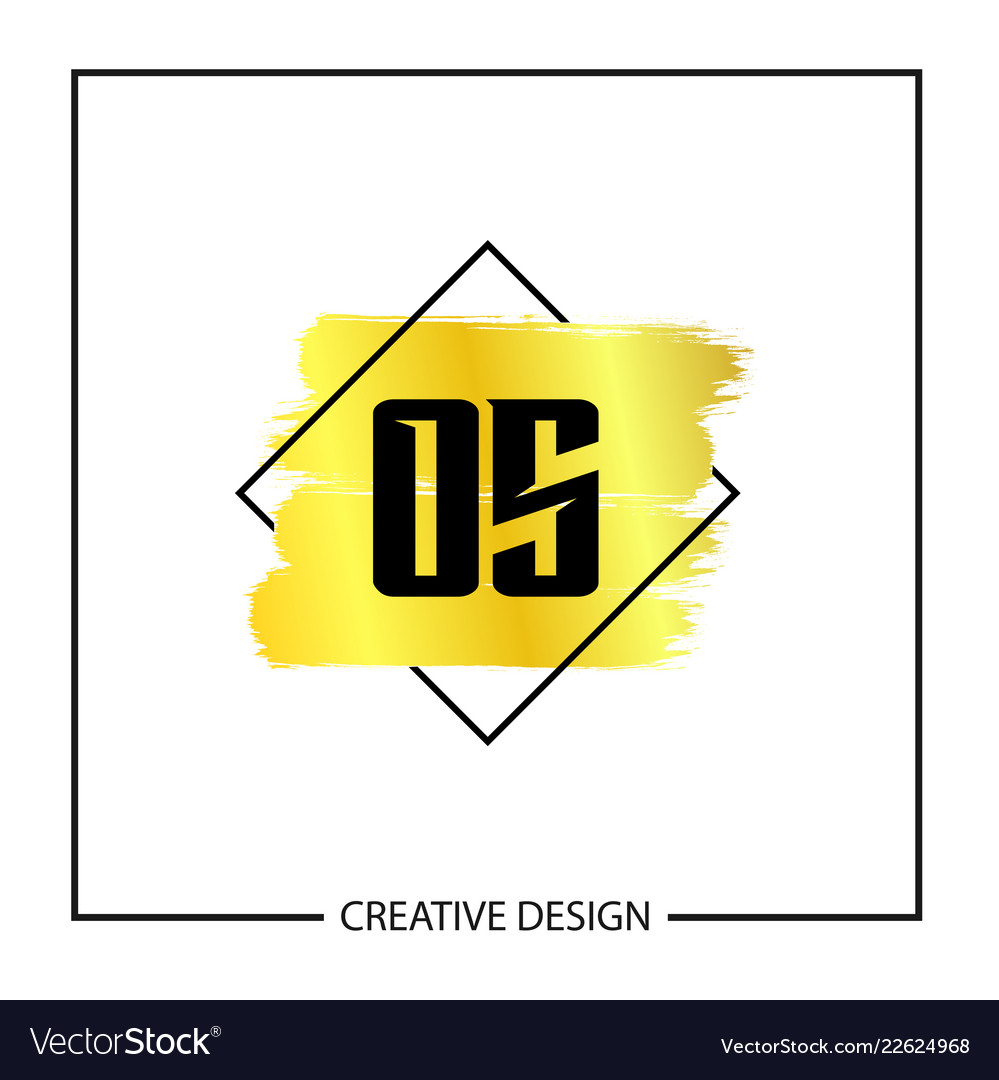 Initial letter os logo template design Royalty Free Vector Initial letter os logo template design Royalty Free Vector