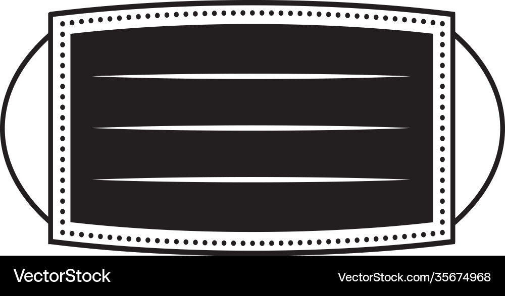 Medical mask covid-19 Royalty Free Vector Image