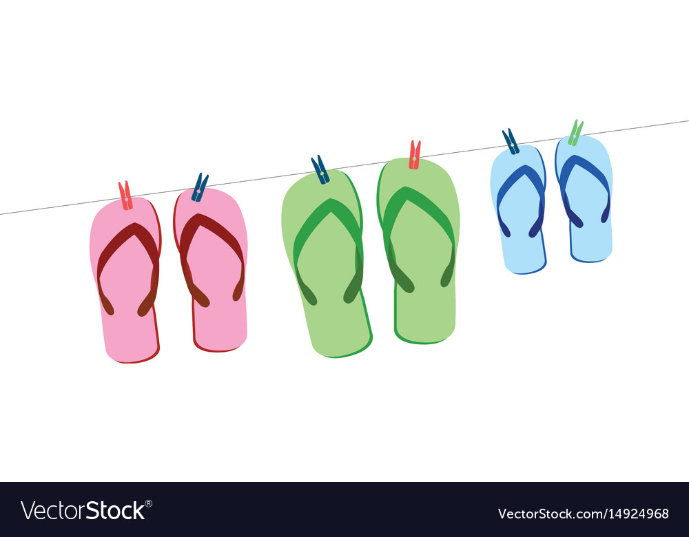 Sandals Royalty Free Vector Image - VectorStock