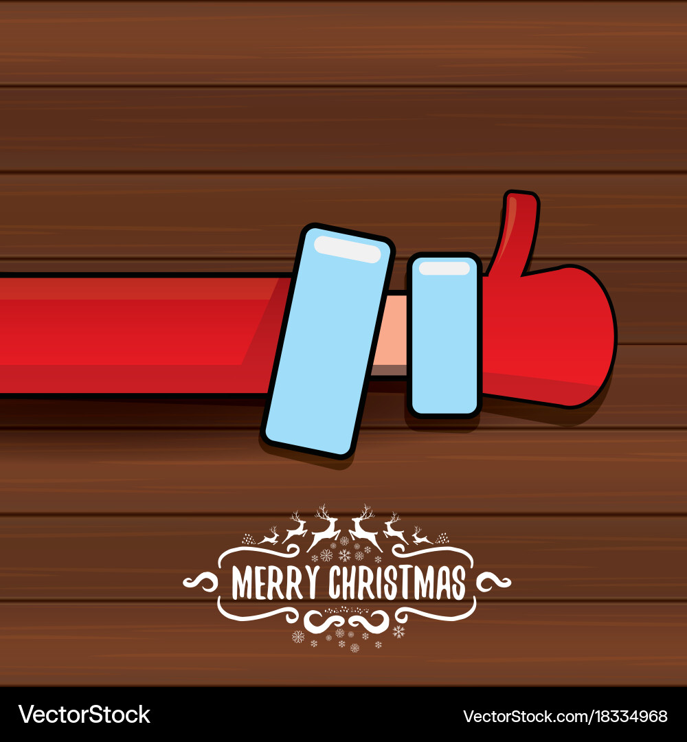 Santa claus like hand icon isolated Royalty Free Vector