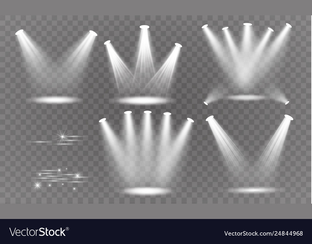 Spotlight light Royalty Free Vector Image - VectorStock