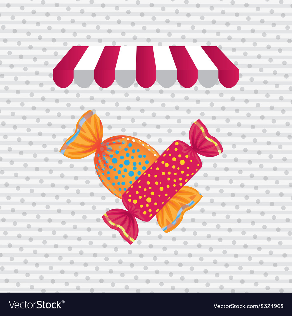 Sweet candy design Royalty Free Vector Image - VectorStock